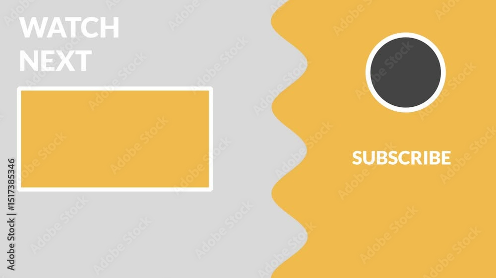 Modern 4k YouTube Outro Animation, Subscribe and End Screen Template ...