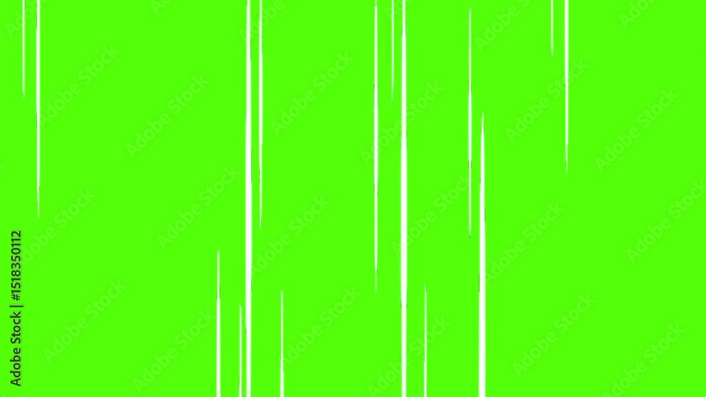 Anime Speed Lines Effect Green Screen | Action Burst VFX Overlay vídeo ...