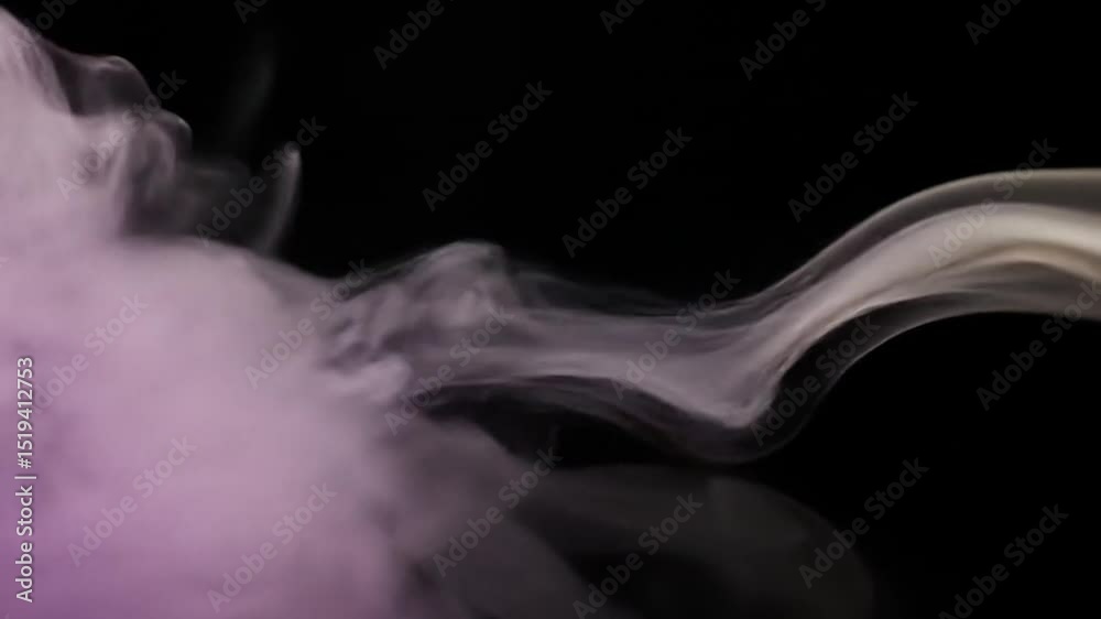 Purple smoke effect overlay for video editing and motion graphics ...