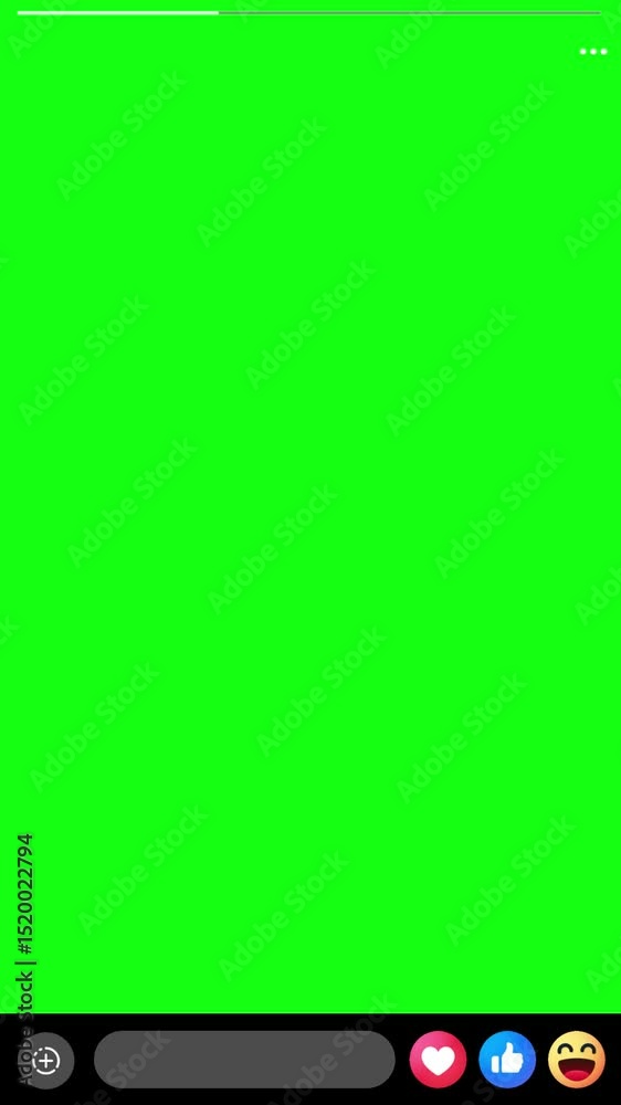 Facebook Stories UI Overlay (Greenscreen) Animation – fb Mobile App ...