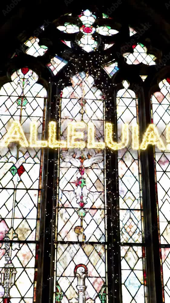 Alleluia Eternal Shine Animated Word Emitting Constant Bright Light ...