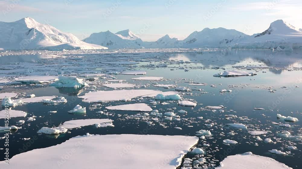 Melting icebergs and glaciers in polar regions highlight the impact of ...