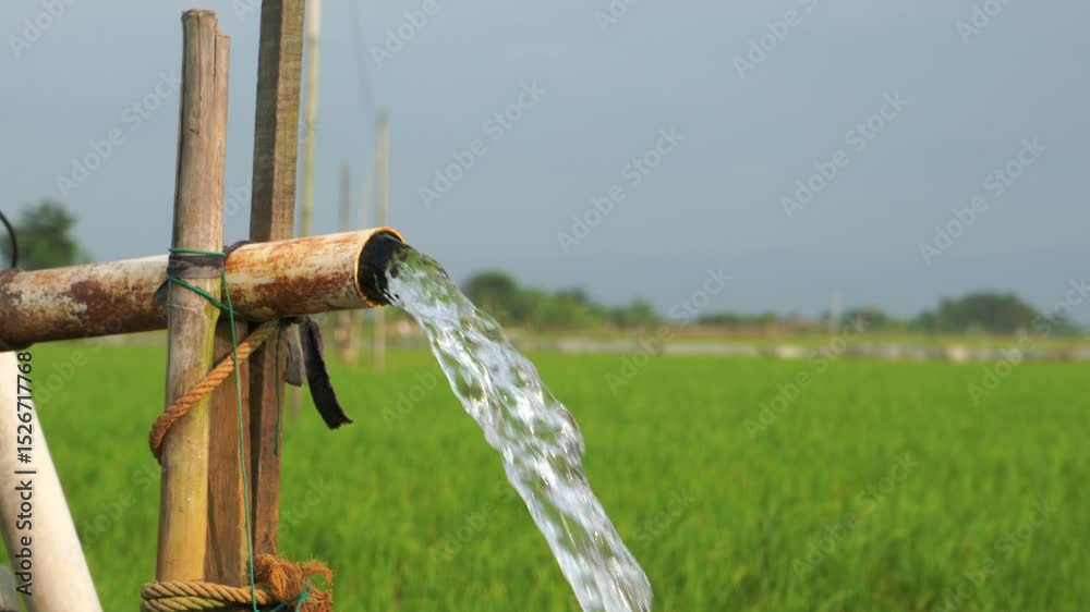 Irrigation of rice fields using pump wells with the technique of ...