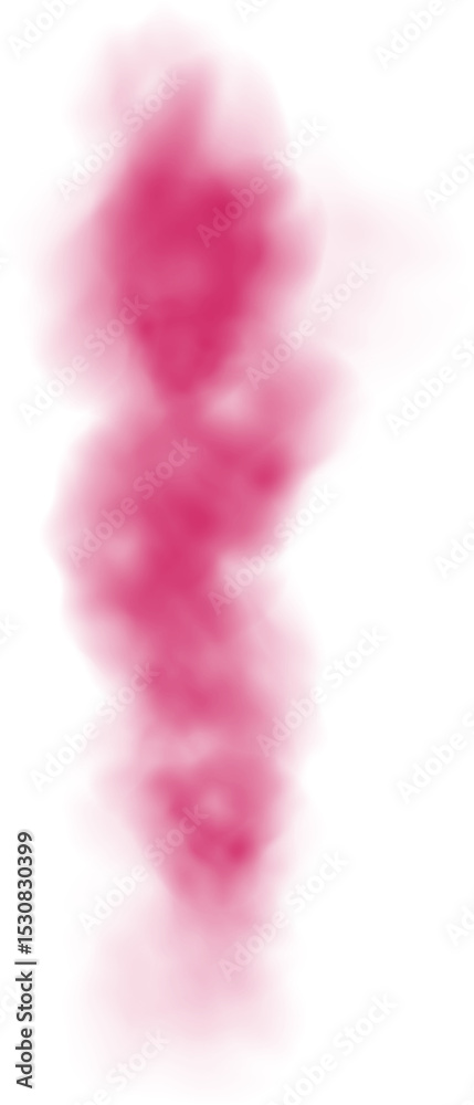 Abstract Pink Color Smoke Design Element. Transparent PNG. Realistic ...
