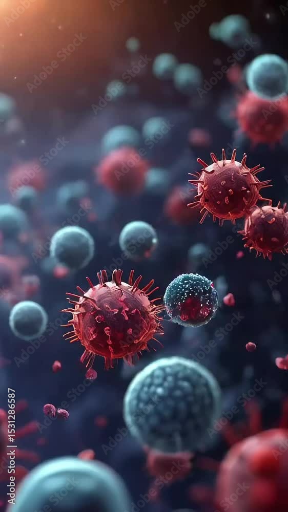 A stream of hearts floating across the screen in various sizes and ...