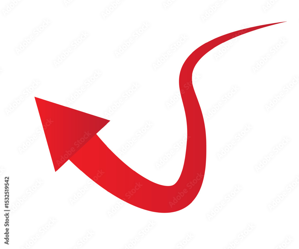 Poster Red color arrow computer icons, red arrow, angle arrow, red ...