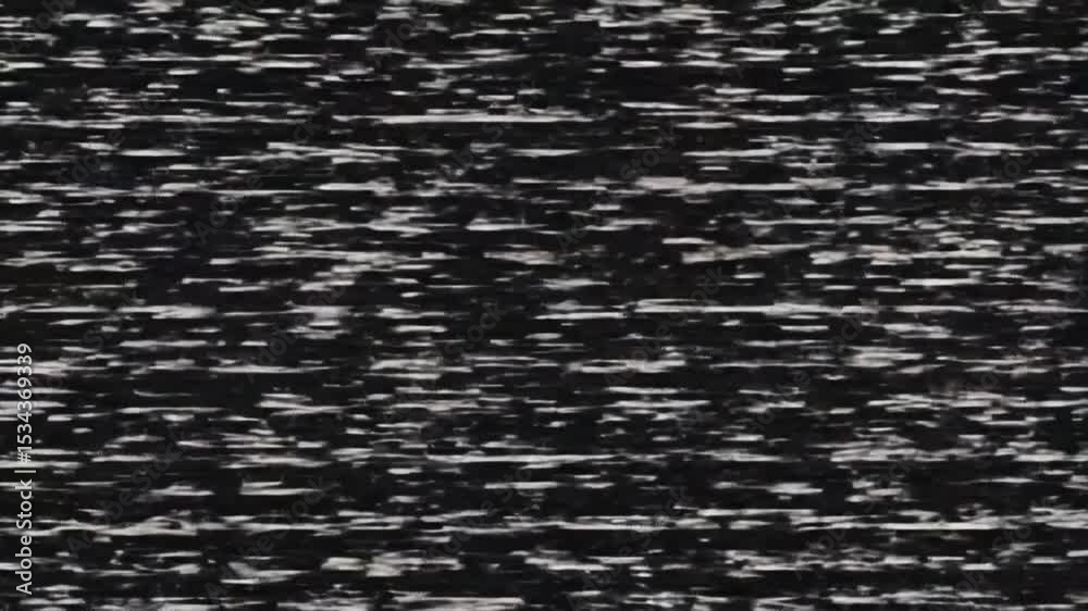 TV Horizontal Static Lines Showing Analog Signal Distortion Stock Video ...