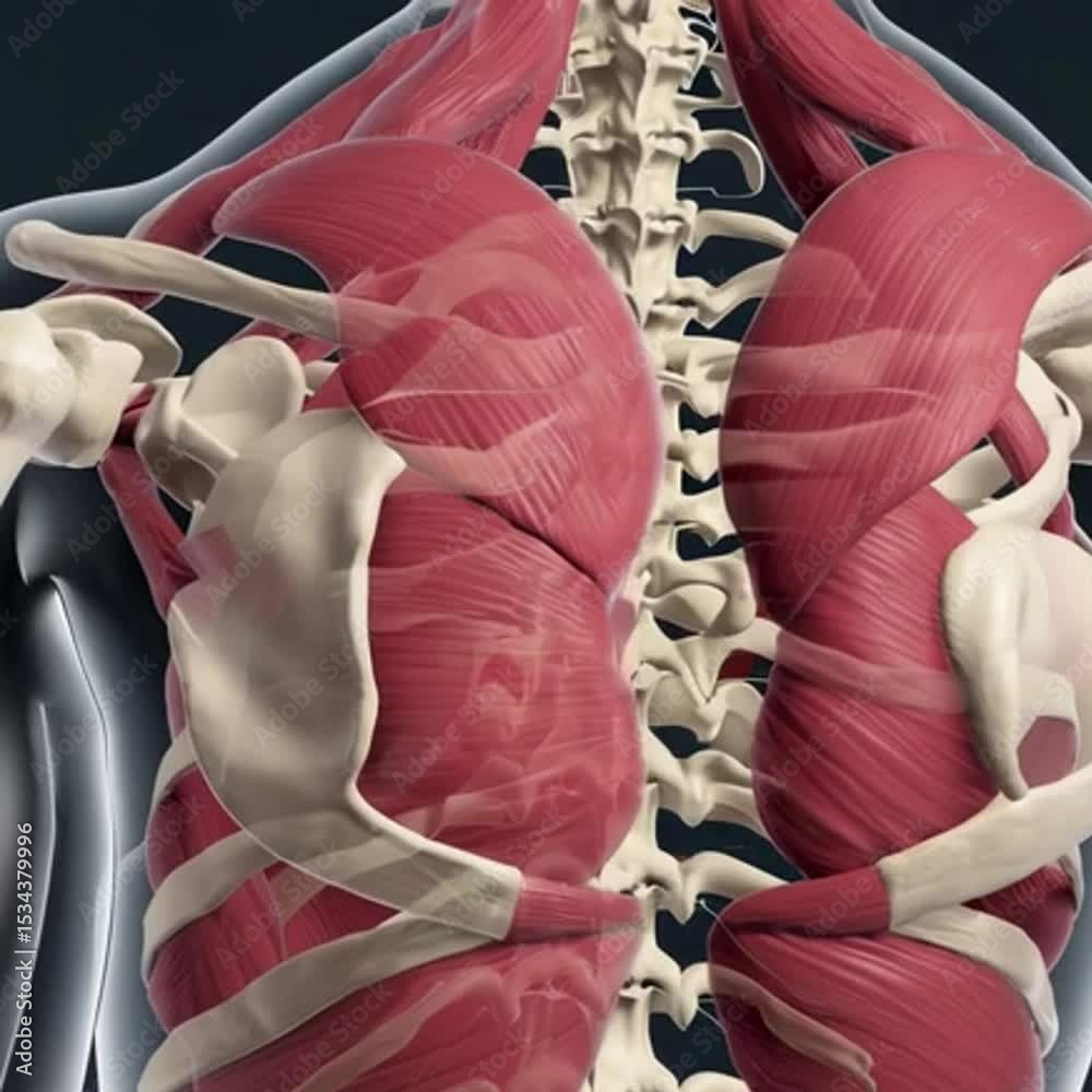 Detailed Anatomy of the Torso: A highly detailed, medical illustration ...