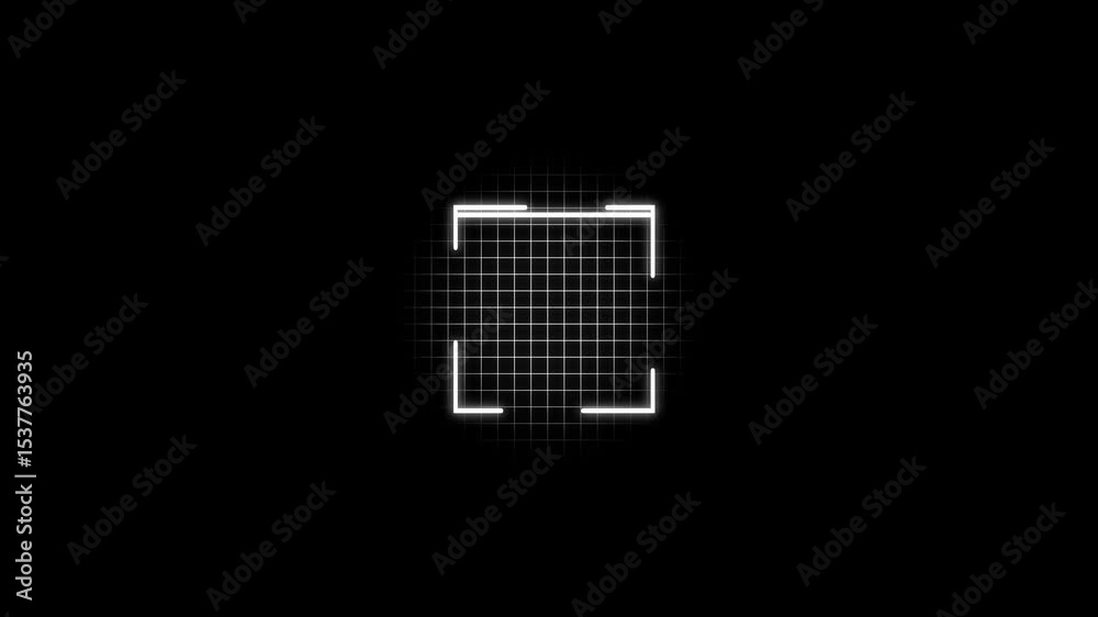 Scanning the QR code icon animation, QR code being scanning concept ...