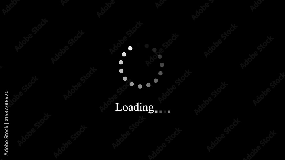 Circle dot Loading screen animation - Animated spinning wheel icon ...