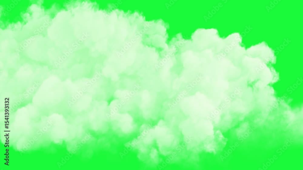 cloud moving on green screen, Cloud Green Screen stock video. Animated ...
