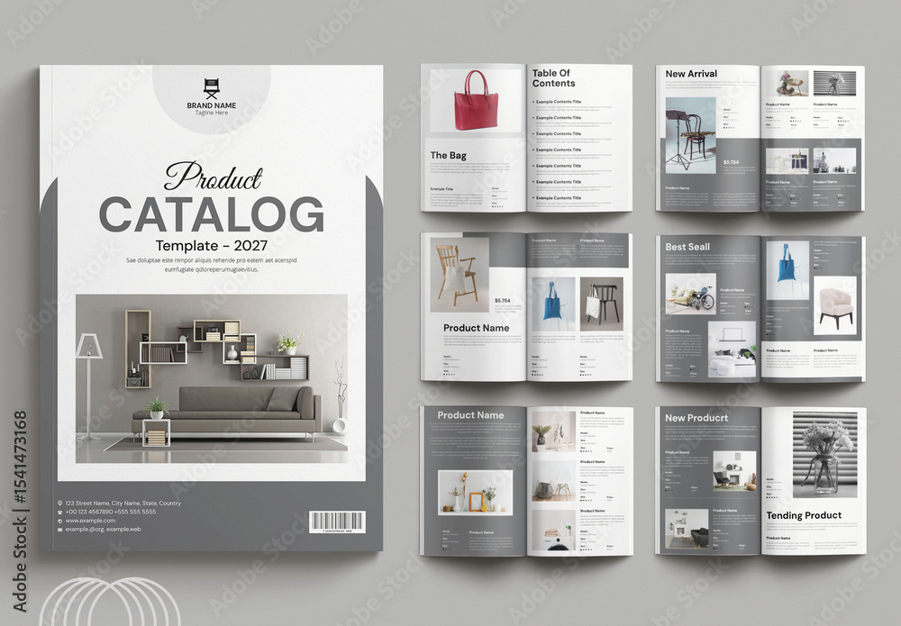 Product Catalogue Template Stock Template | Adobe Stock