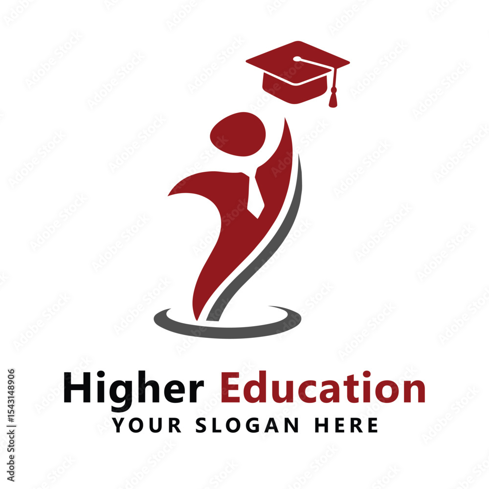 Poster Higher education logo higher learning logo reaching star ...