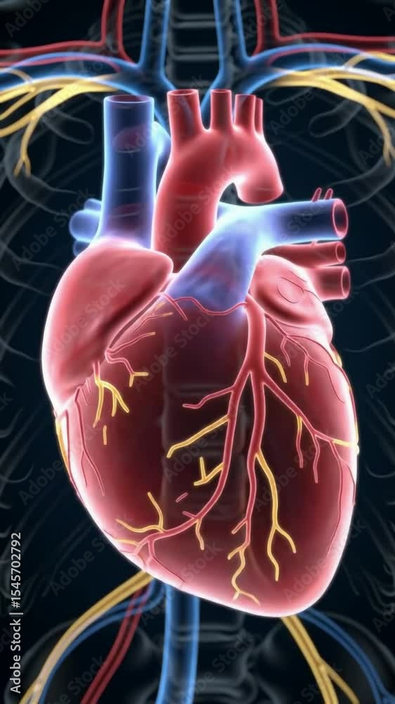 Digital model of the human realistic beating heart, diagnostic of the ...
