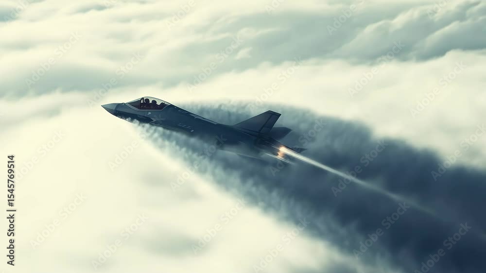 Supersonic fighter jet makes high speed pass, leaving vapor trail in ...