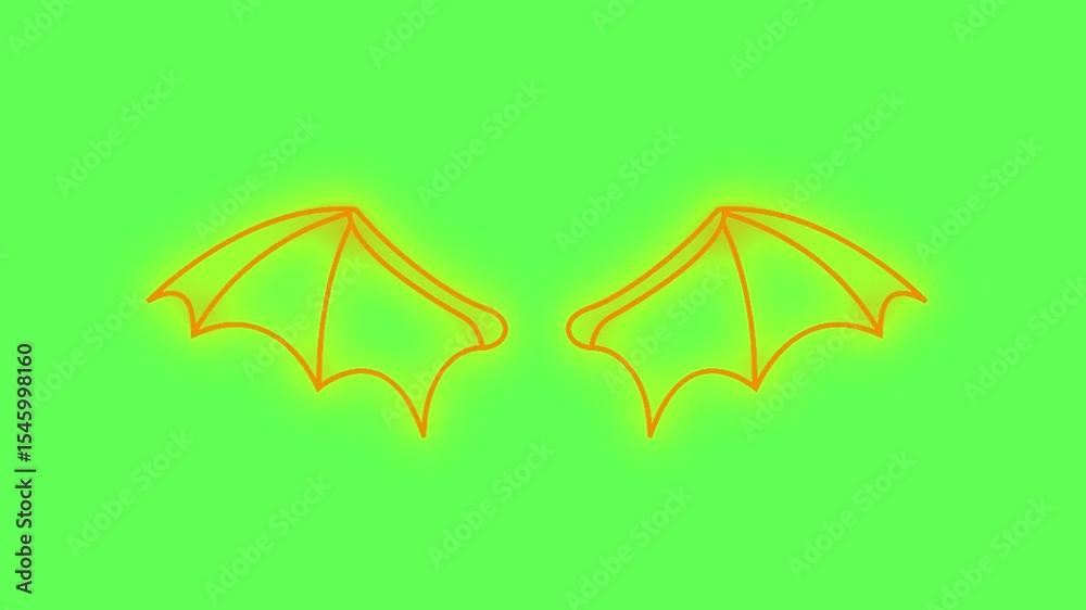 Angel wings green screen pack of three video , flying wings green ...