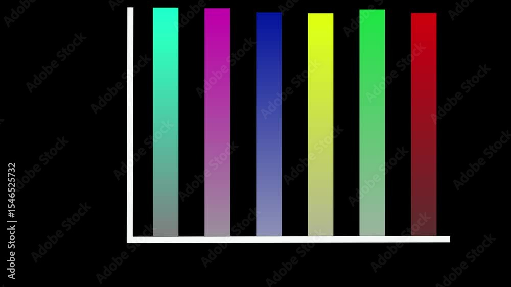 Business graph icon animated. Up line on flip chart, chart board ...