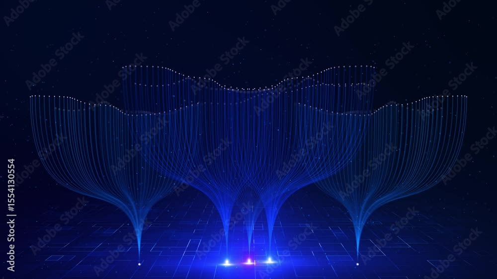 Ai artificial intelligence deep machine learning neural networks. Big data technology cyber nano ...