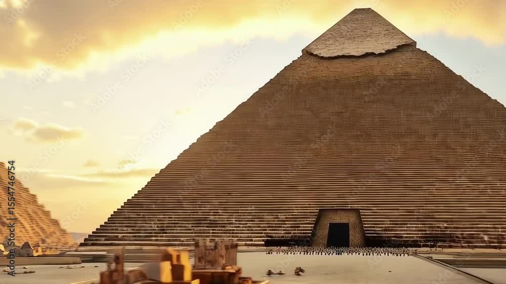 Great and powerful Egyptian warrior guarding the Great Pyramids, great ...