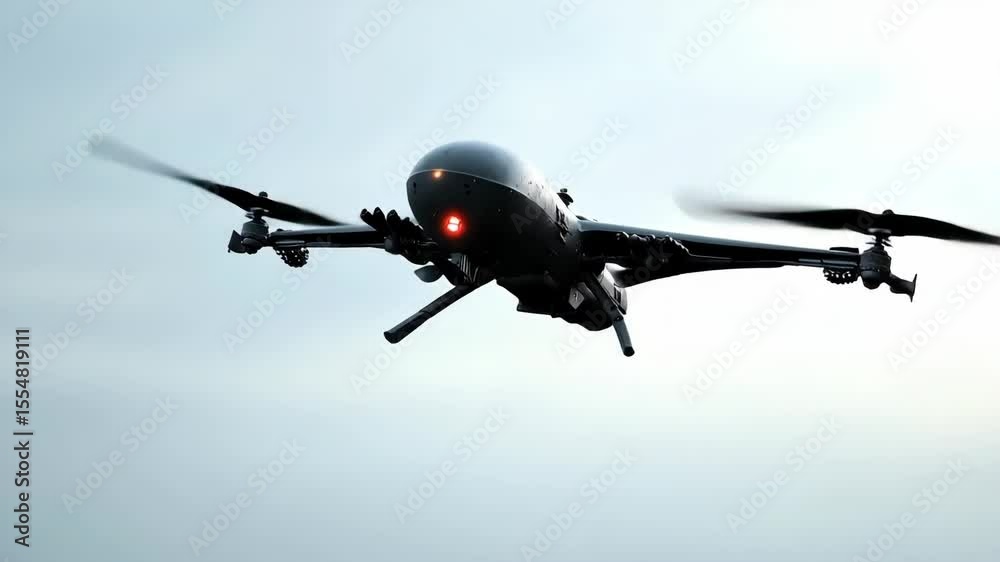 A kamikaze drone with a bomb release mechanism was dropped on the enemy ...
