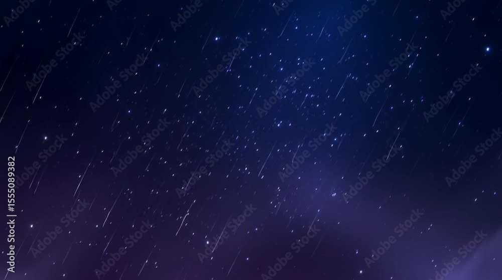 A 5-second looping animation of a deep night sky filled with twinkling ...