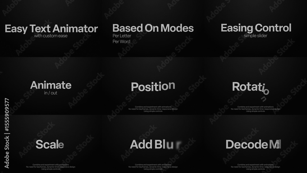 Text Animator | Custom Easing Effects with Easy Controls for Unique ...