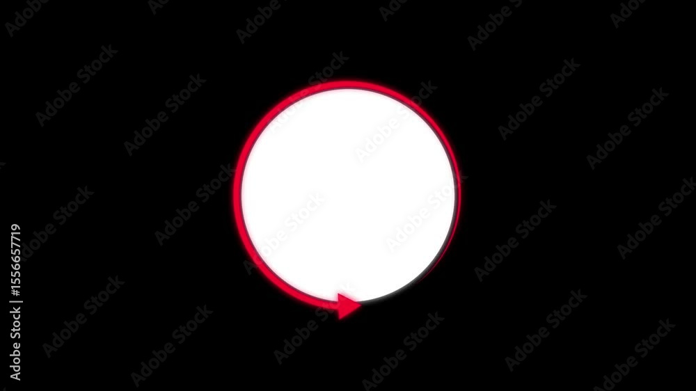 Vidéo Stock Abstract loading bar delete icon on black background ...
