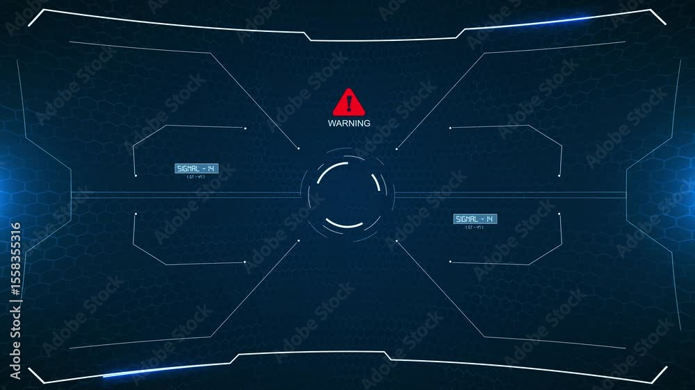 Futuristic HUD video frame Digital technology . Technology Frame ...