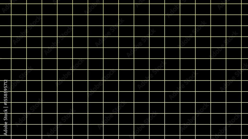 Grid motion background, moving grid lines animation isolated on black ...