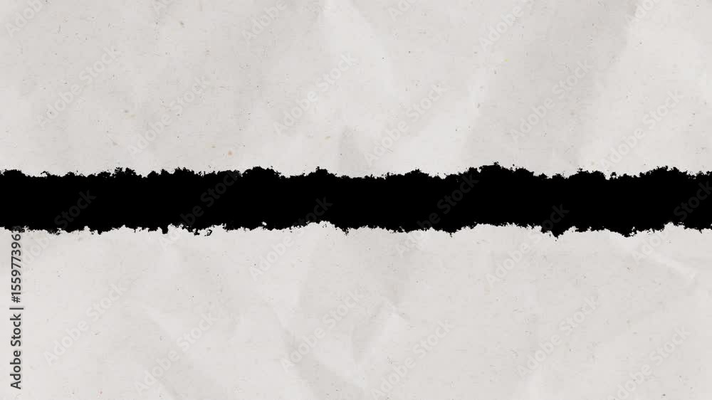 Aesthetic horizontal split wipe transition animation with paper texture ...