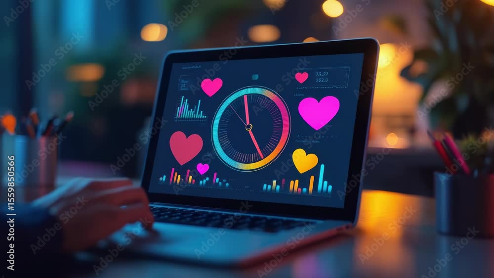 Organized digital structure: device desktop, document overview, agenda ...