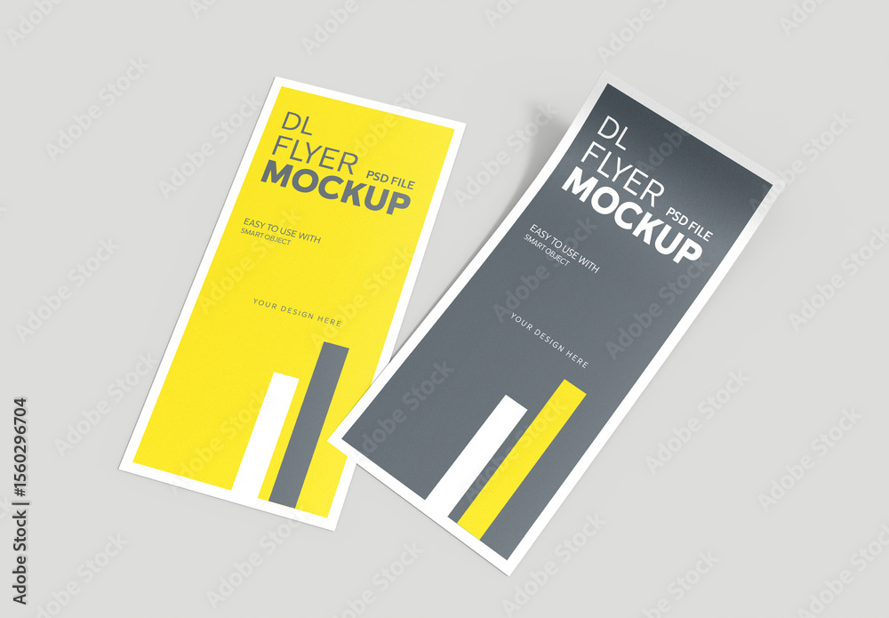 Flyer Mockup Design with Editable Background Stock Template | Adobe Stock