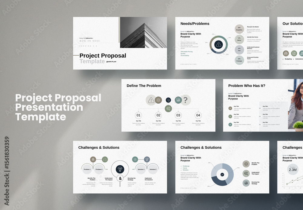 A3-Project Proposal Presentation Template Stock Template | Adobe Stock