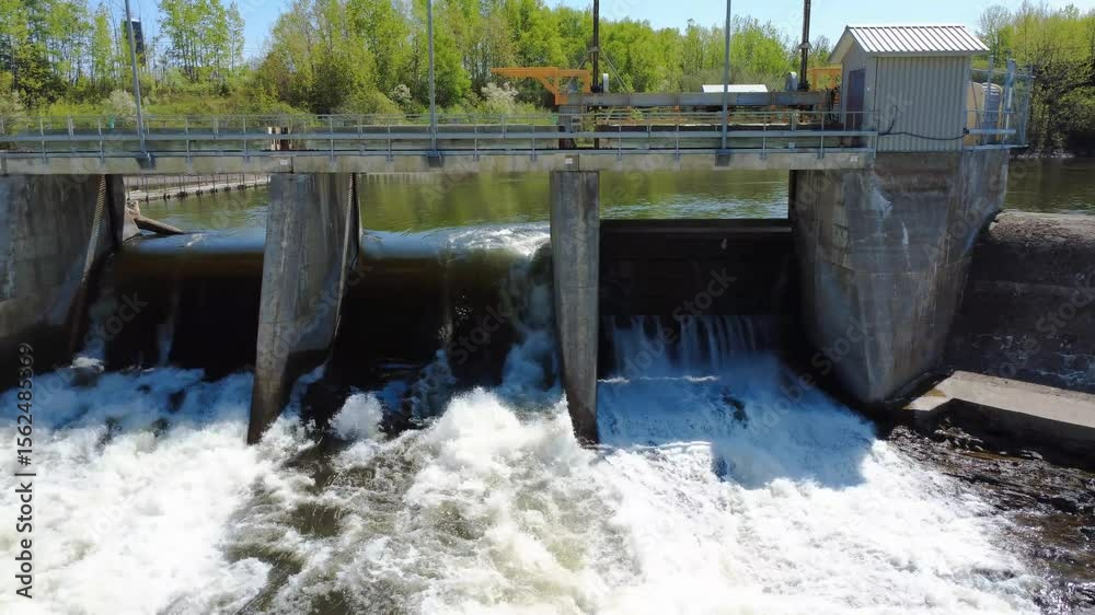 Dam spillway gates. Devices for water management, structure safety, and ...
