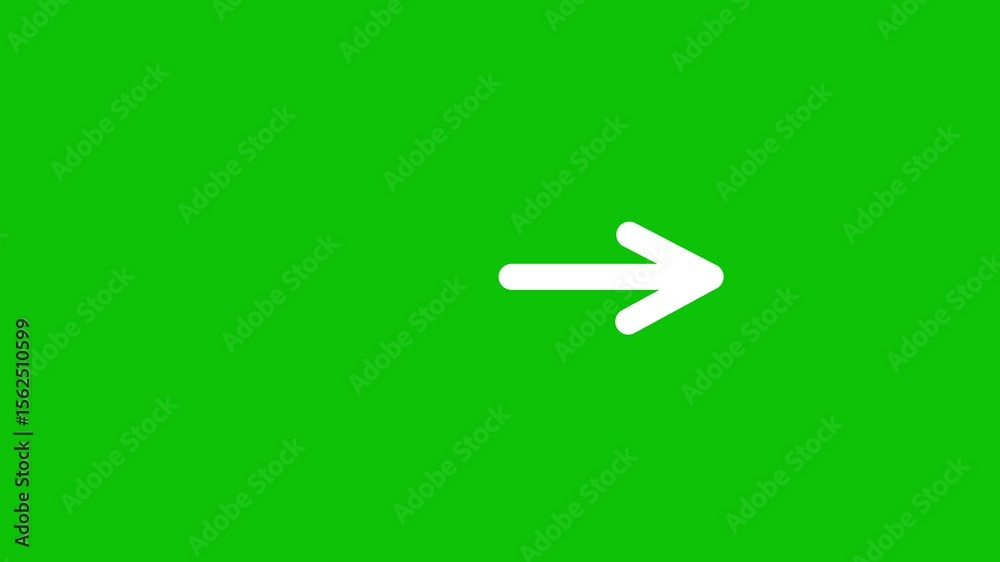 Minimalist white arrow icon animation pointing right, perfect for UI ...