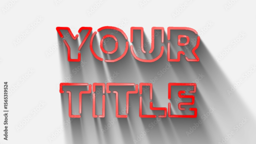 Clean Elegant Animated Title for Wide Screen Stock Template | Adobe Stock