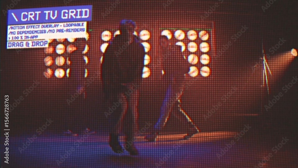 CRT TV Screen Procedural Motion Effect: VHS, VCR, Retro CRT, Old TV ...
