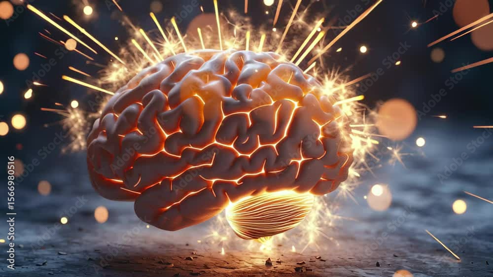 Creative thinking sparks light and energy in a human brain ...