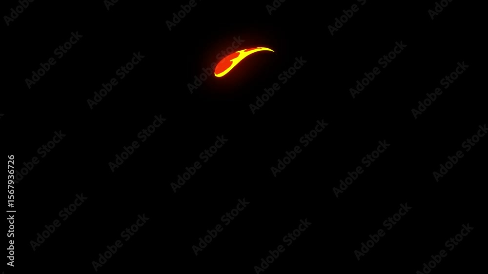 Cartoon Style Fire Elements animation, Fire flame tourch looping 2D ...