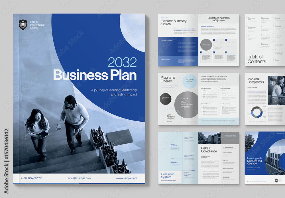 Business Plan Template for School, Education, College & University ...