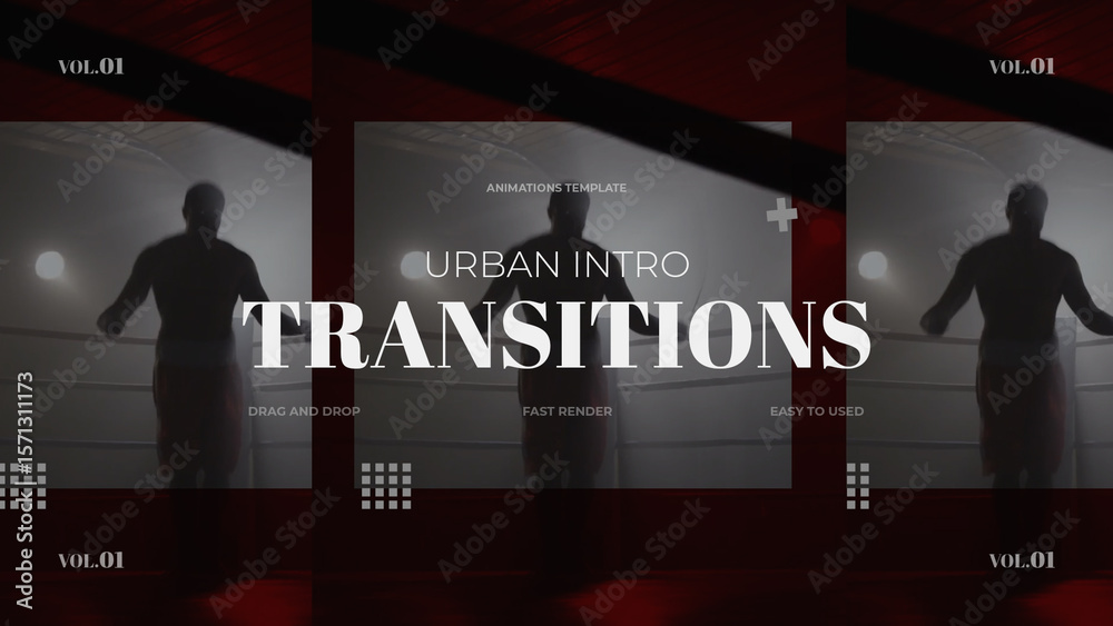 Urban Intro Transitions / Horizontal / Part 01 Stock Template | Adobe Stock