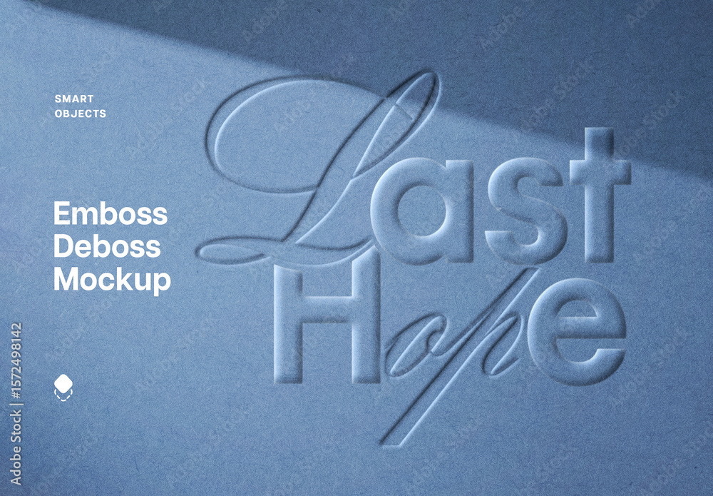 Pressed Paper Debossing & Embossing Mockup Stock Template | Adobe Stock