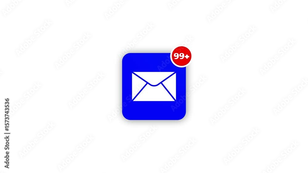 Envelope Mail Icon.message box background. Stock ビデオ | Adobe Stock