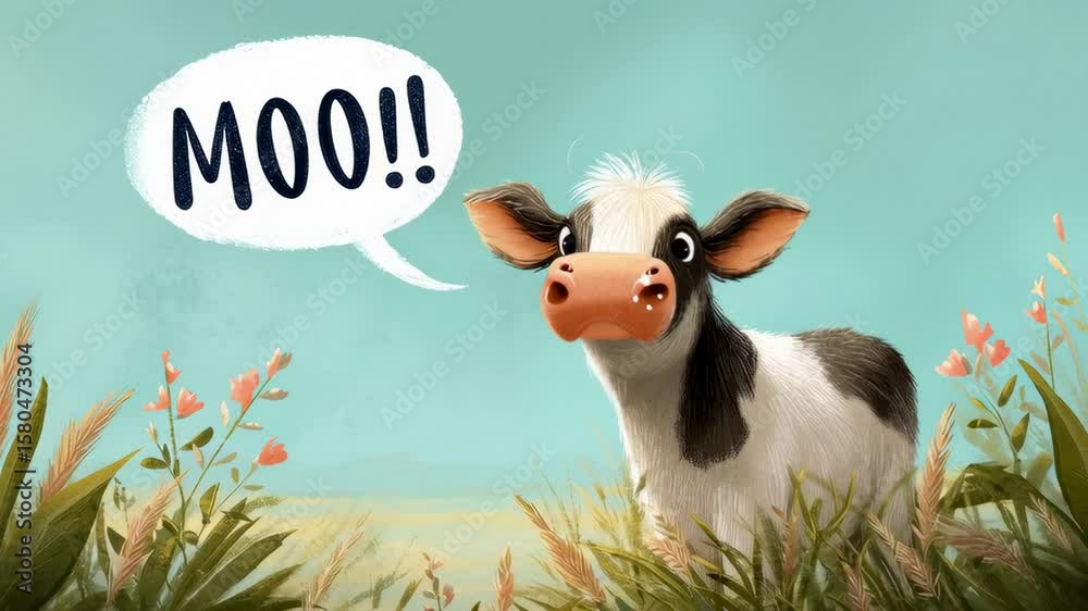 Moo Moo Cow Cartoon