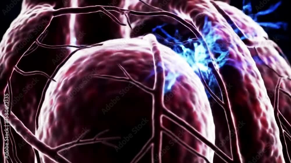 Erratic electrical signals pulse through heart muscle during ...