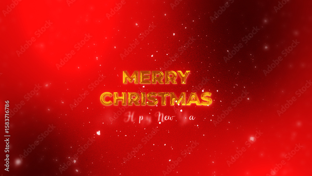 Christmas Elegant Title Animation for Wide Screen Stock Template ...