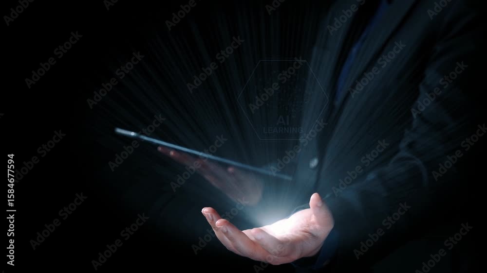 AI learning system involves deep learning, supervised machine learning ...