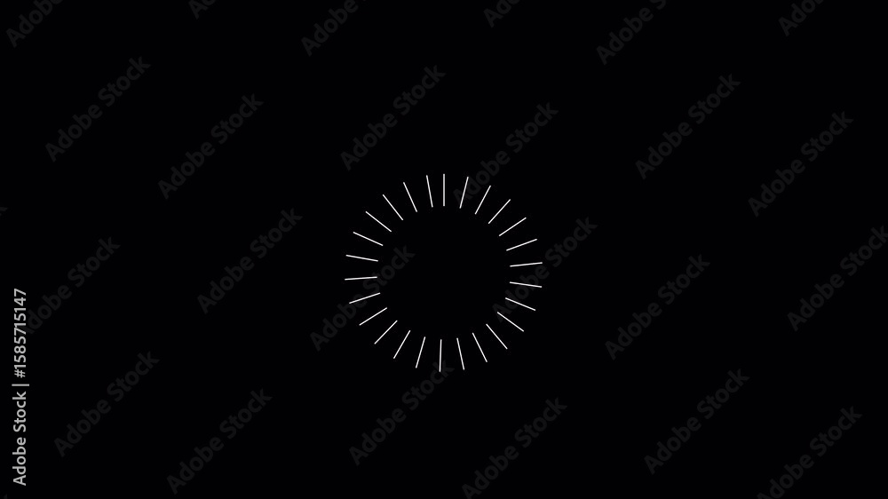 Loading Circle Animation VFX Element. ProRes 4444 with Alpha Channel ...