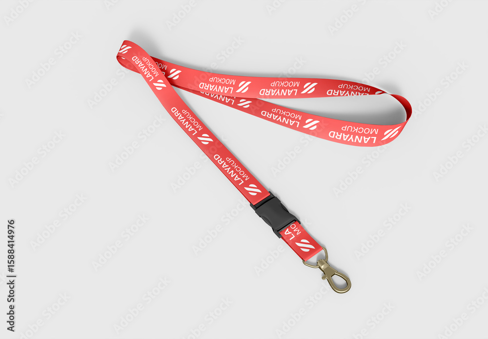 Lanyard Mockup PSD Template Stock Template | Adobe Stock