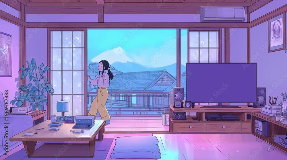 Anime Starting Soon Screen – Animated Stream Overlay Loop vídeo do ...